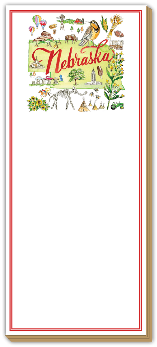 Nebraska Note Pad – Magnolias