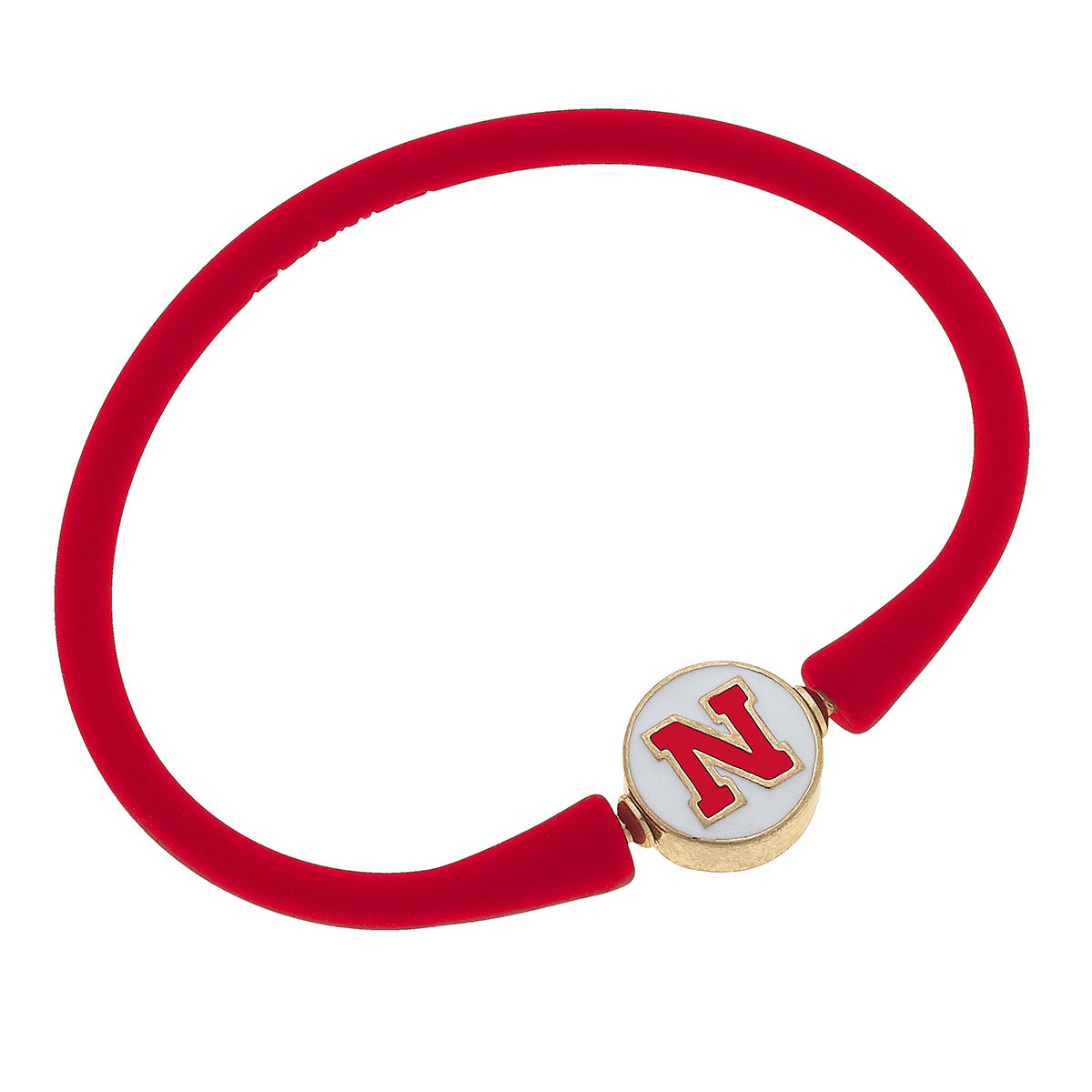 Nebraska Huskers Enamel Silicone Bali Bracelet in Red – Magnolias
