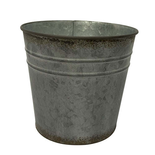 Rustic Round Metal Pot – Magnolias