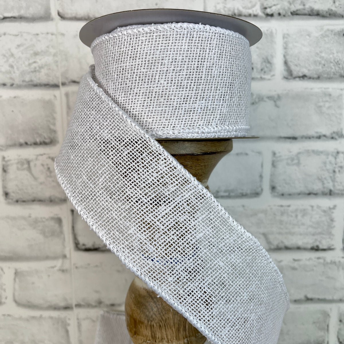 2.5" White Burlap Ribbon Bolt – Magnolias Home Decor and Design